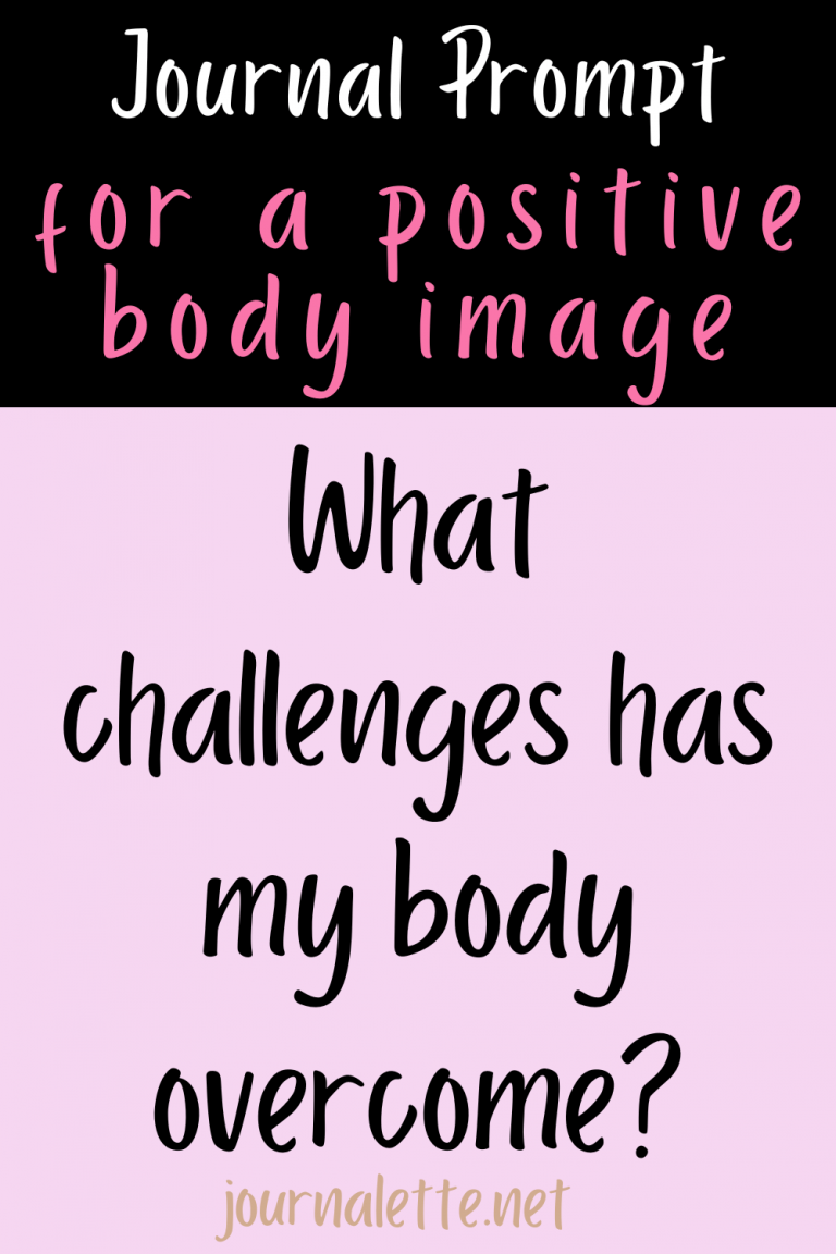 22 Positive Body Image Journal Prompts (Part 2) - Journalette