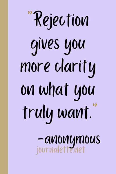 44 Inspirational Rejection Quotes - Journalette