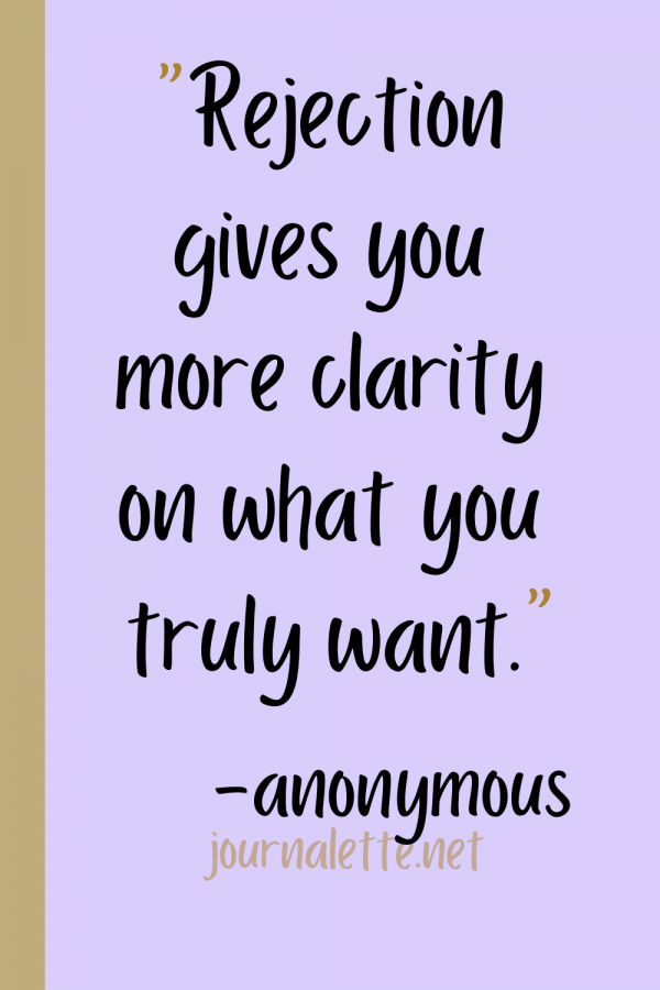 44 Inspirational Rejection Quotes - Journalette